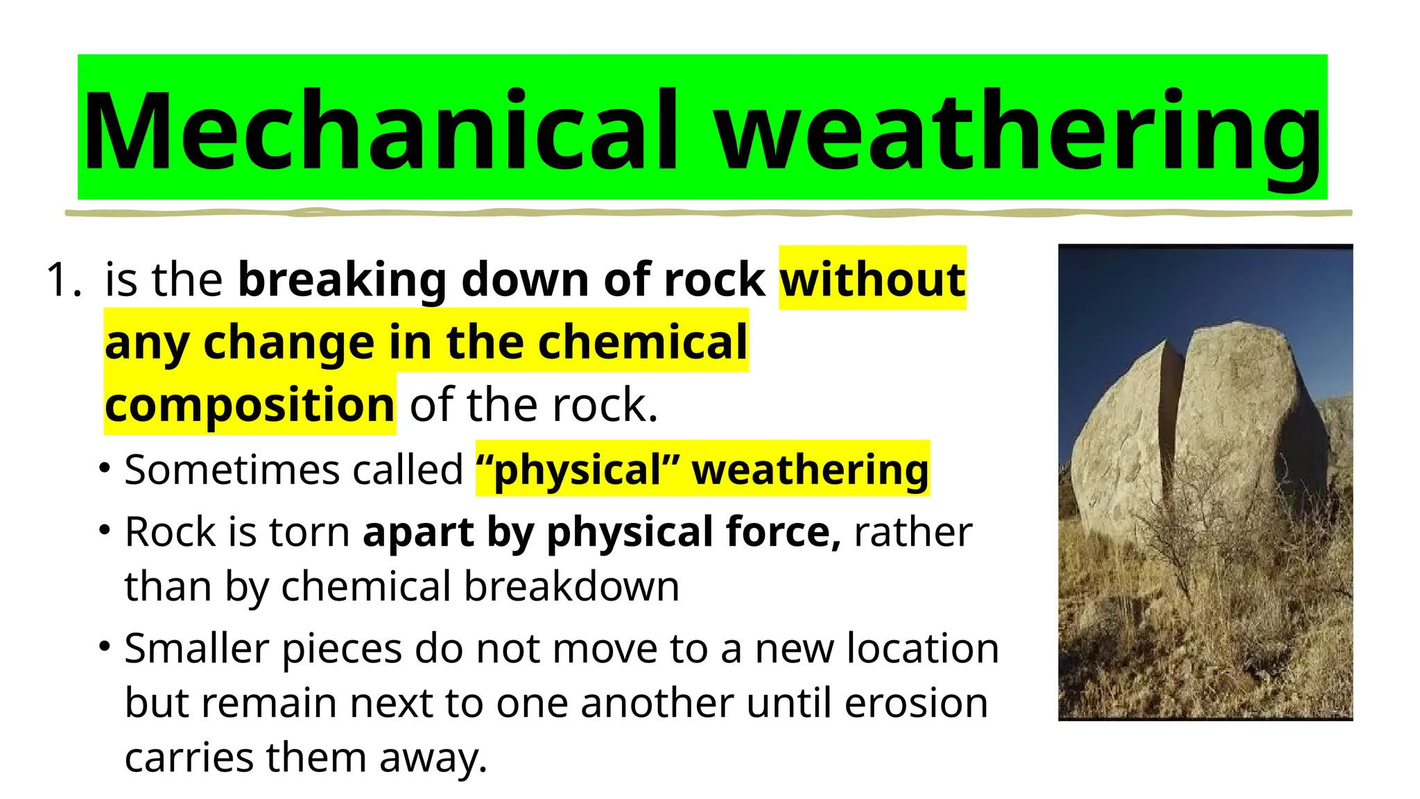 weathering-final for grade 12 students in any kind of school | PPTX
