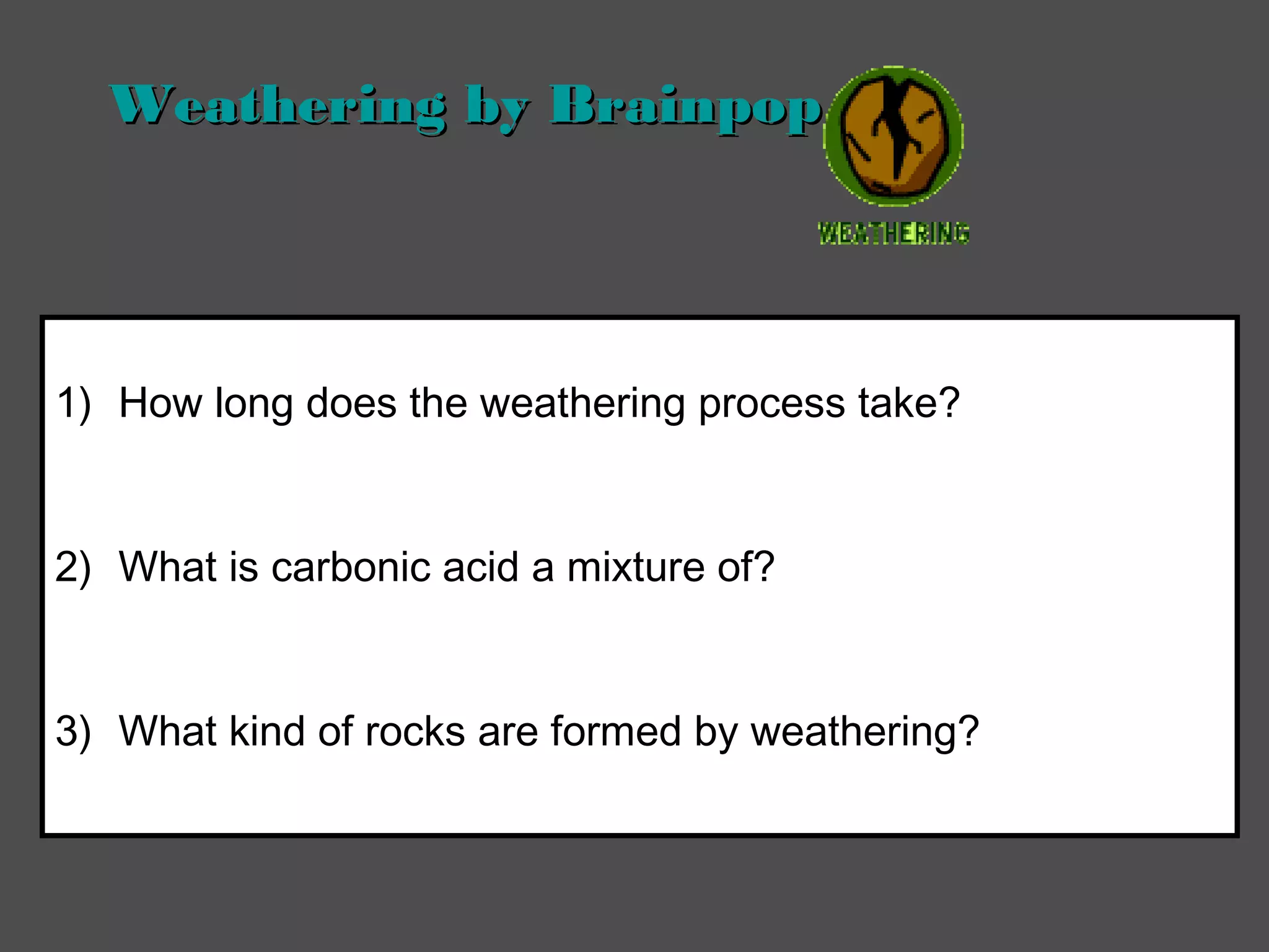 Weathering | PPT