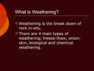 Weathering and erosion | PPT