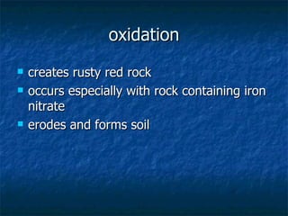 Weathering and erosion | PPT | Geology | Science
