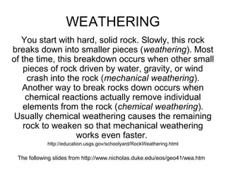 Weathering and erosion | PPT