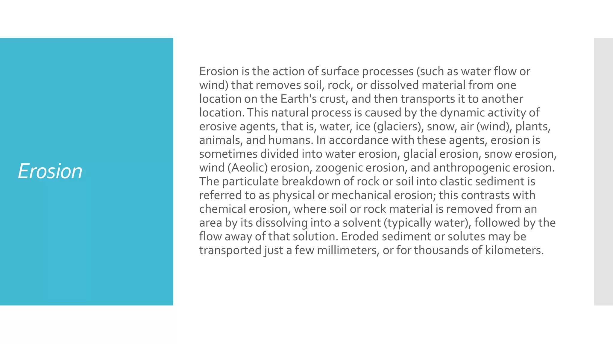 Weathering and erosion | PPTX