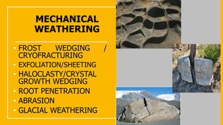 Crystal Growth Weathering
