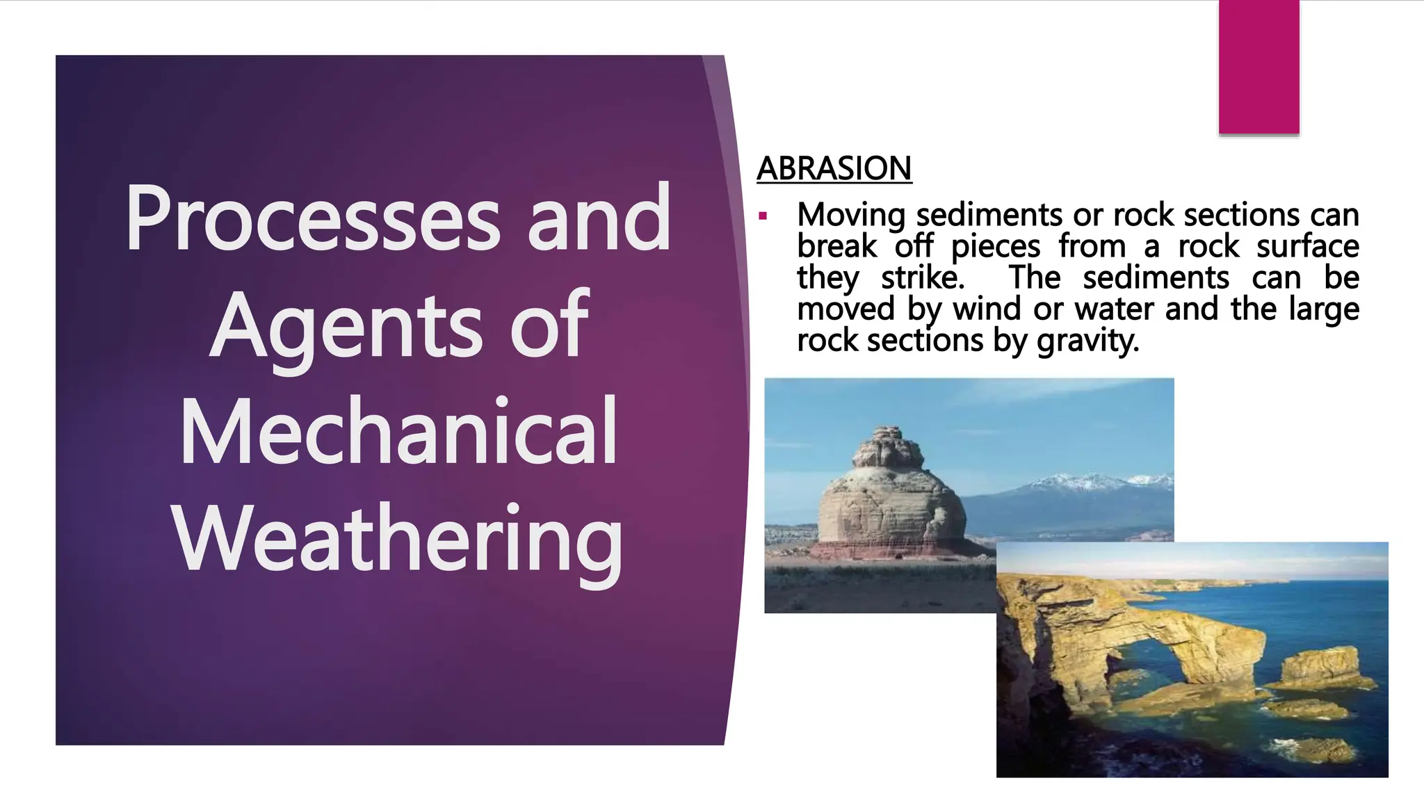 types and agents of WEATHERING AND EROSION.pptx