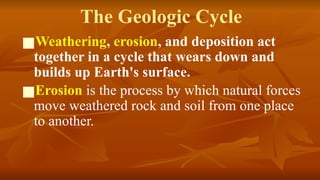 Weathering and Erosion - including different types of weathering.pptx