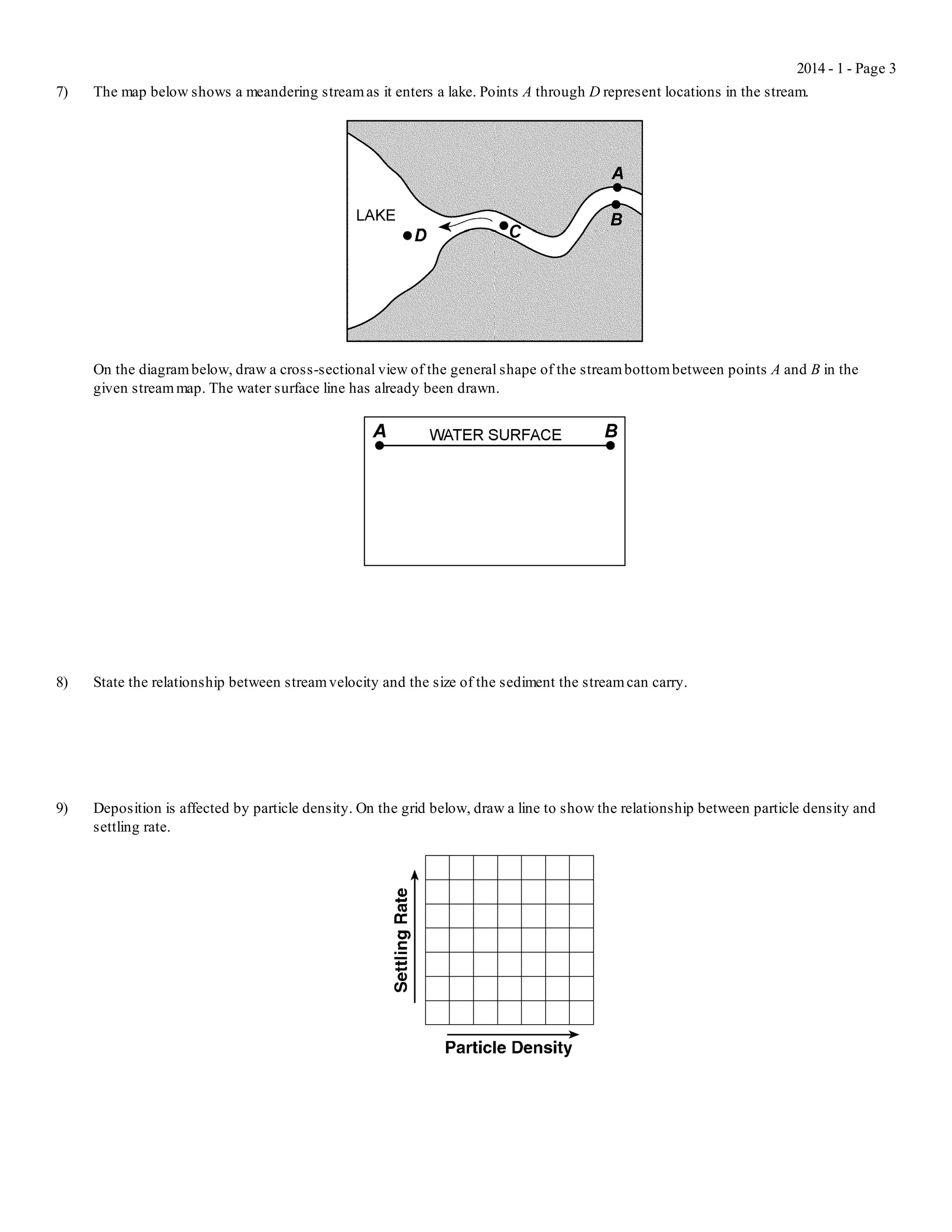 Weathering And Erosion Exam | PDF