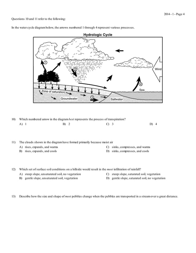 Weathering And Erosion Exam | PDF