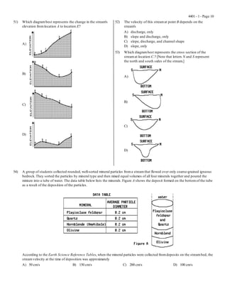 Weathering and erosion regents practice | PDF