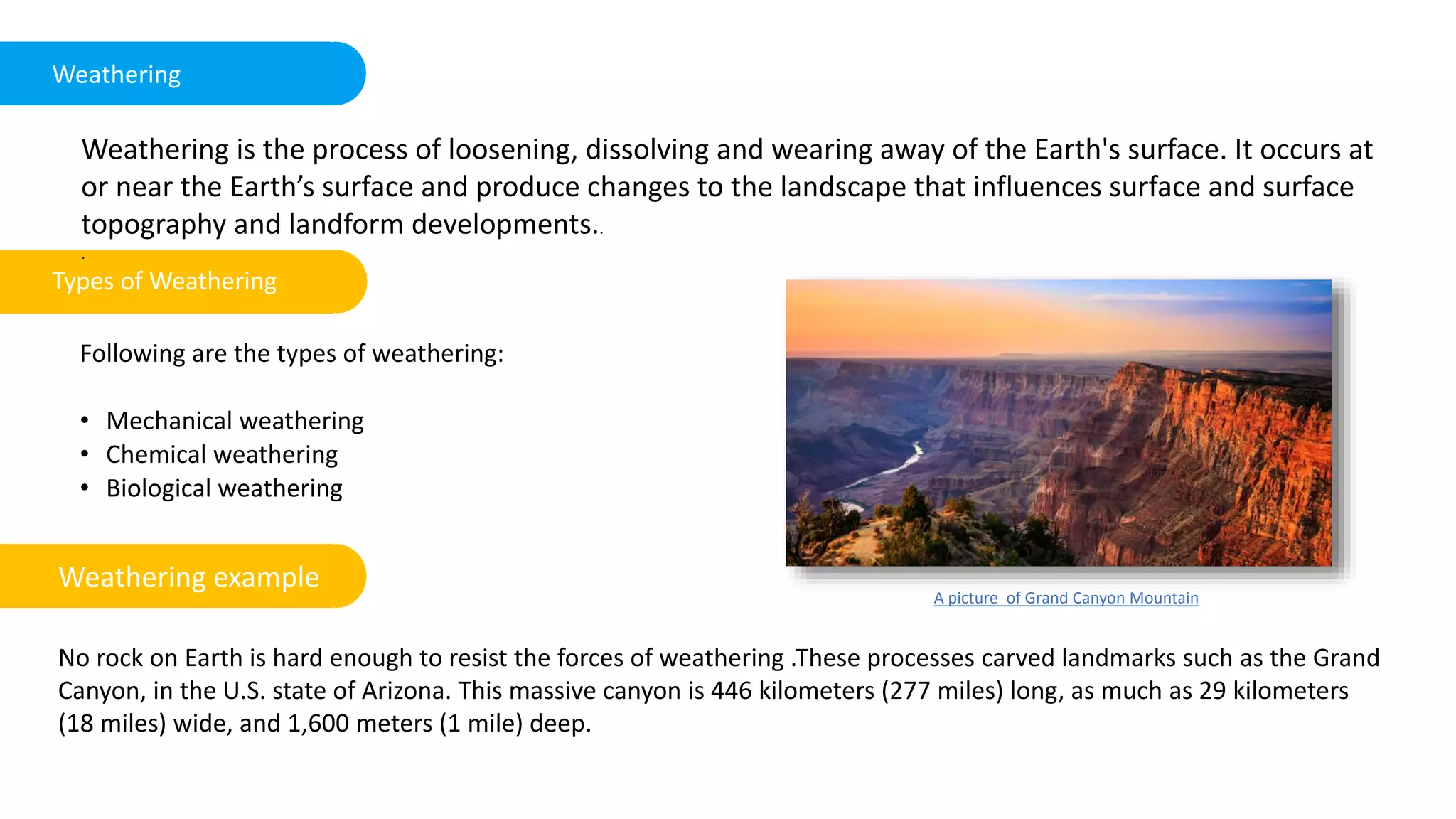 Weathering and its agents | PPTX