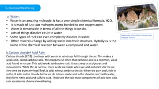Weathering and its agents | PPTX