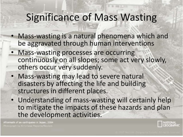 Weathering and Mass Wasting | PPT