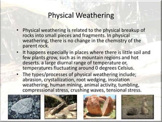 Weathering and Mass Wasting | PPT