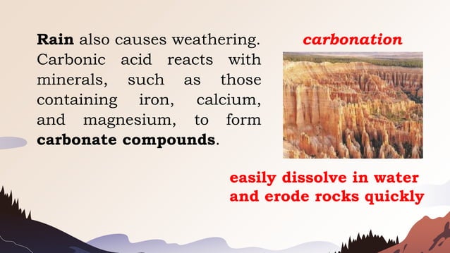 lessons in Weathering of Grade five.pptx | Geology | Science