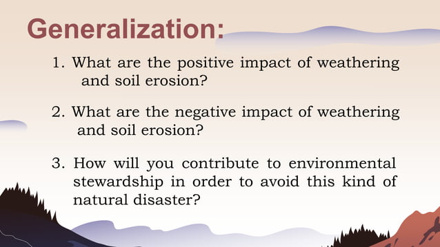 lessons in Weathering of Grade five.pptx | Geology | Science