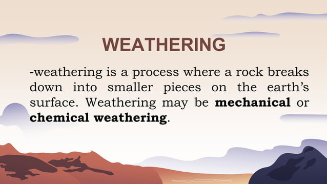 lessons in Weathering of Grade five.pptx | Geology | Science