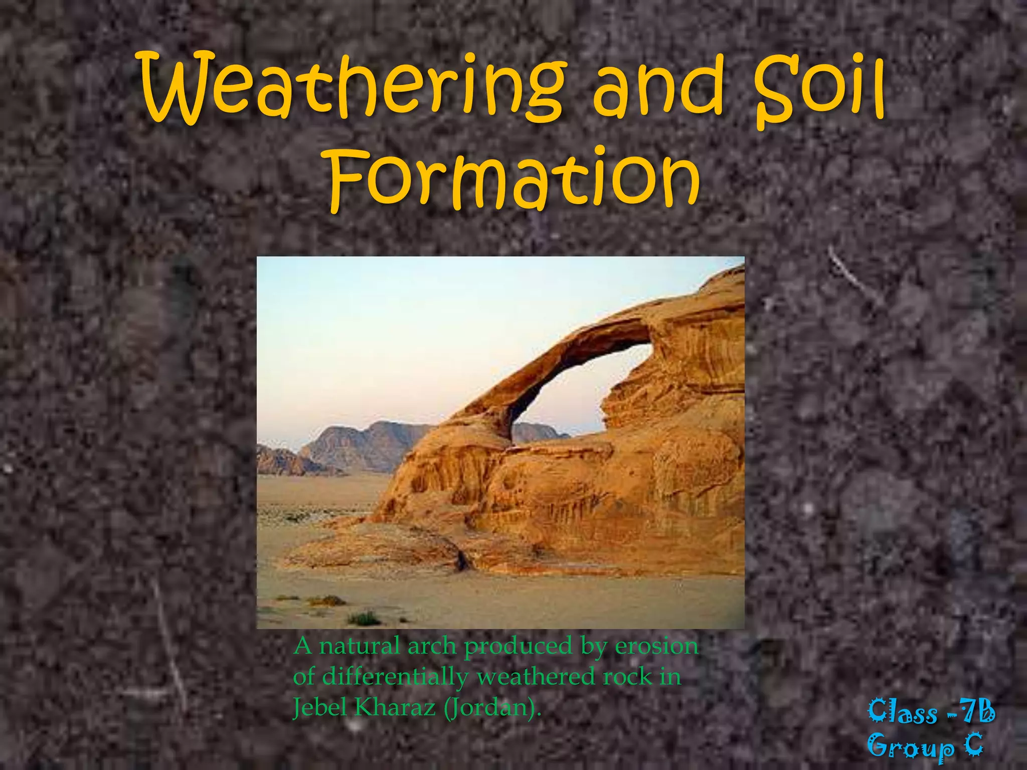 Weathering and Soil Formation Class 7 | PPTX