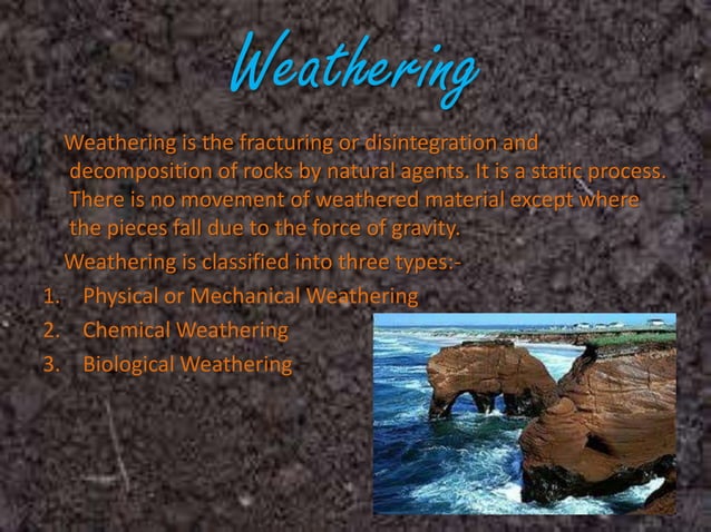 Weathering and Soil Formation Class 7 | PPTX | Geology | Science