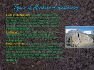 Weathering and Soil Formation Class 7 | PPTX