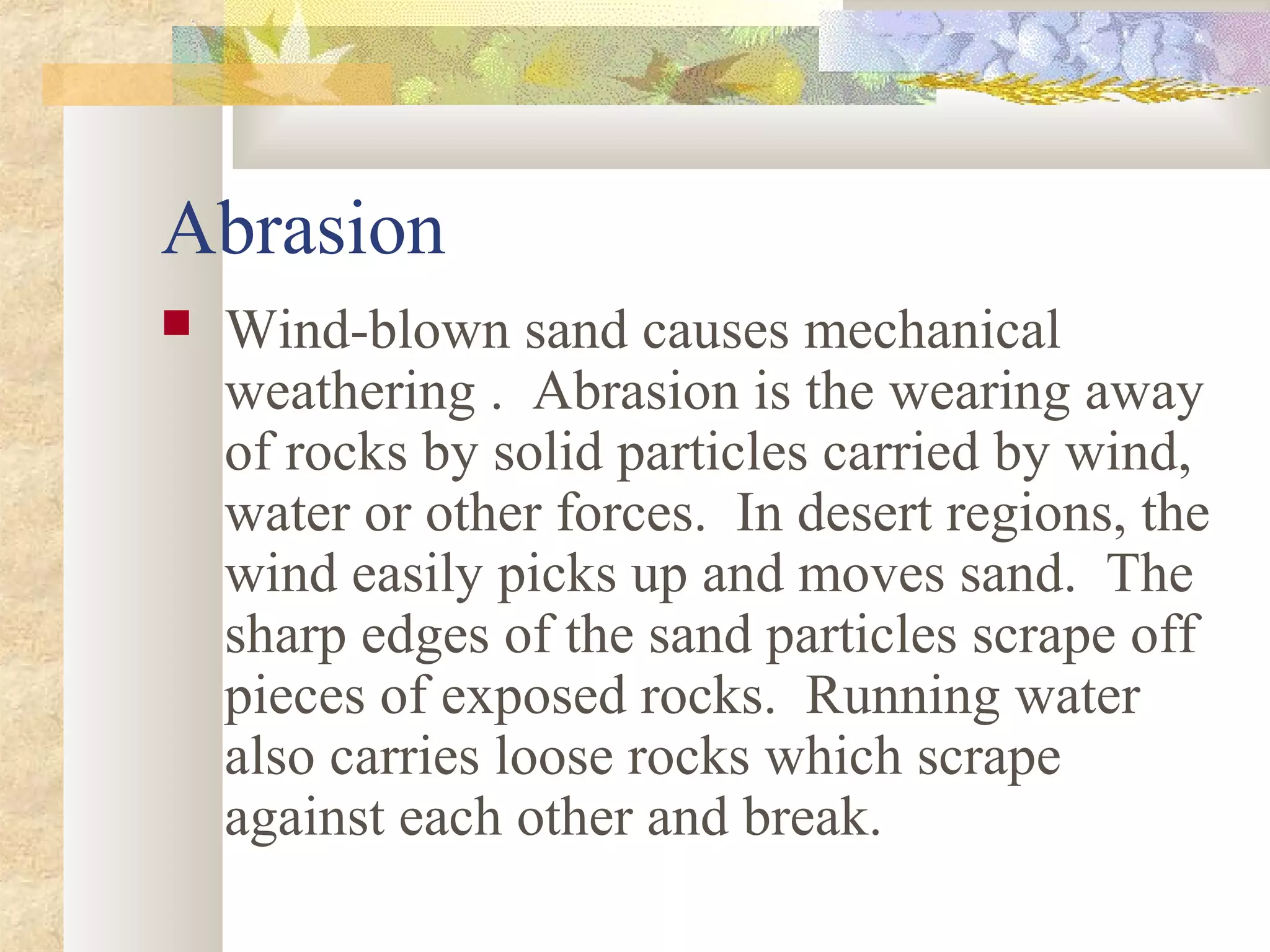 Weathering and soil formation | PPT