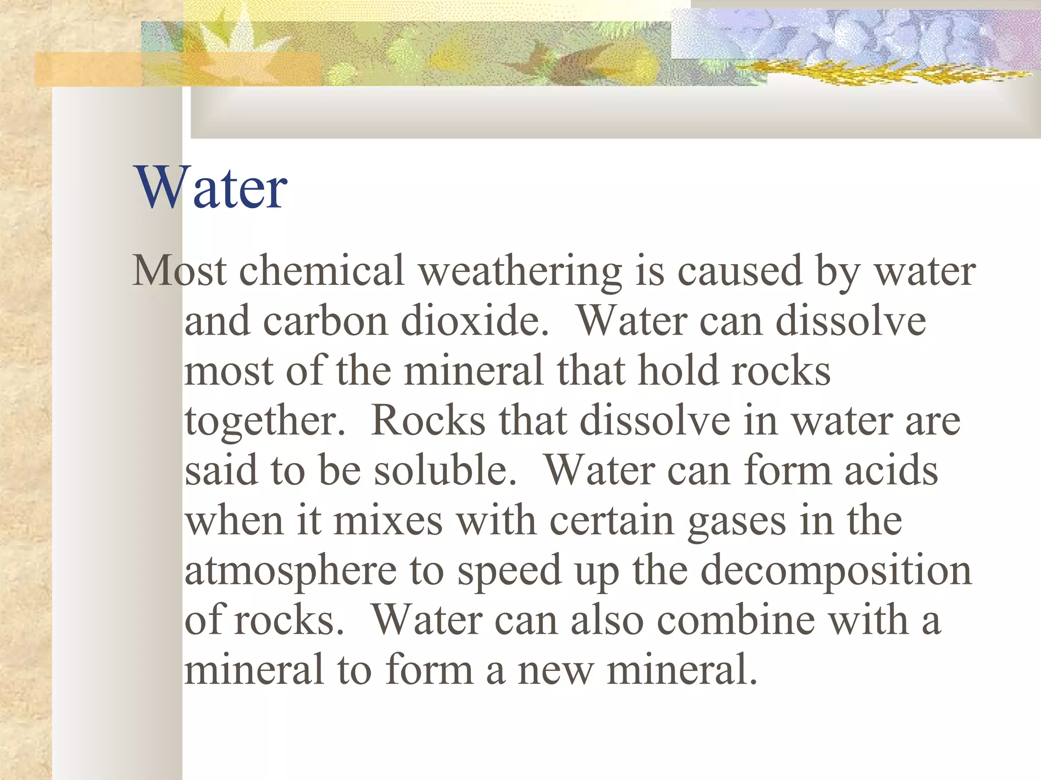 Weathering and soil formation | PPT