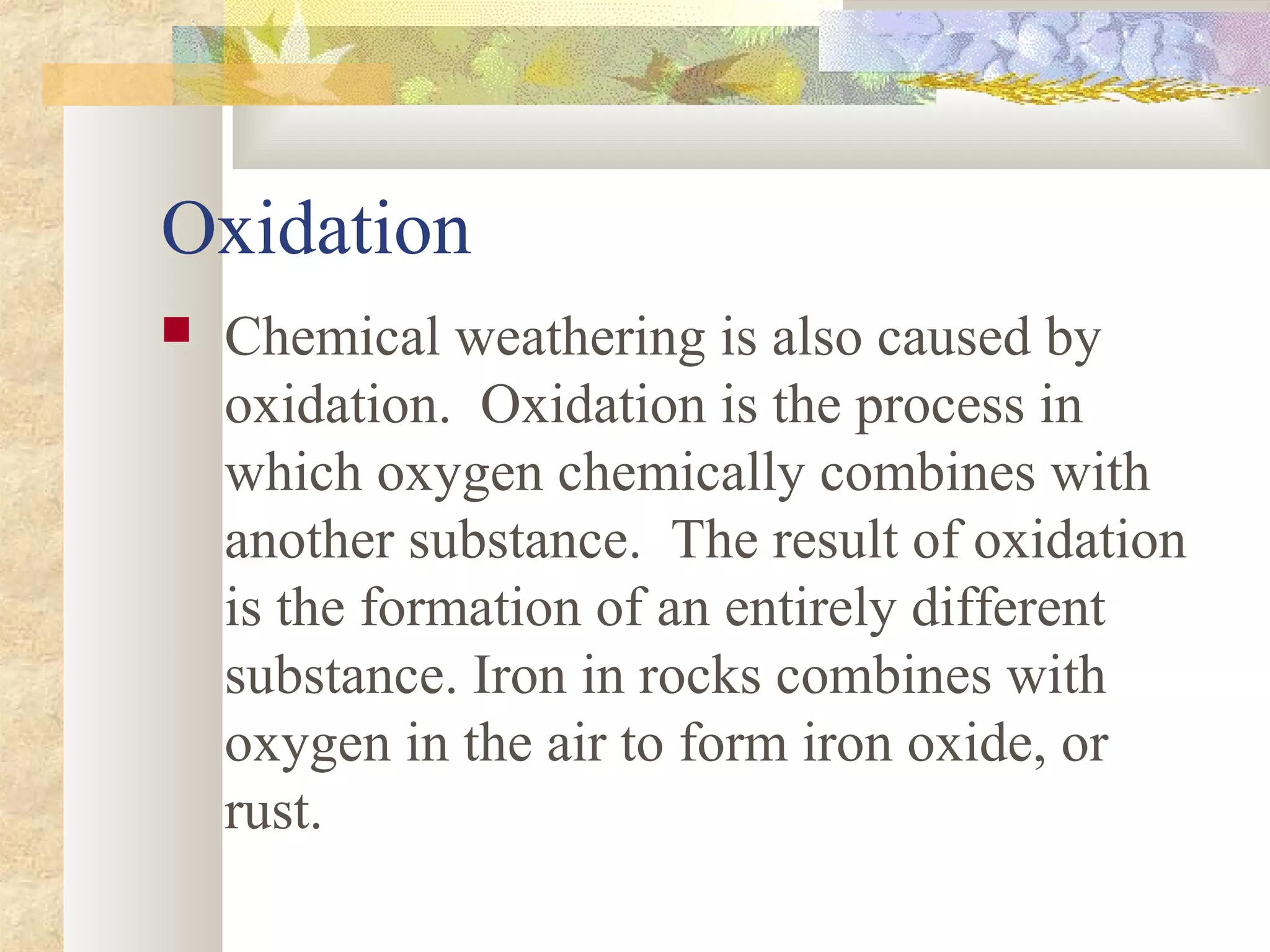 Weathering and soil formation | PPT