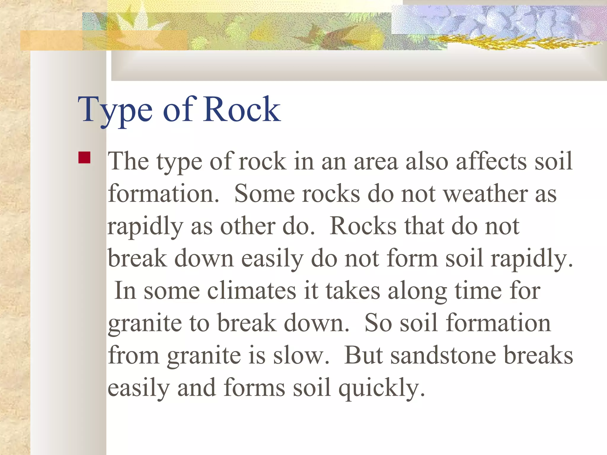 Weathering and soil formation | PPT
