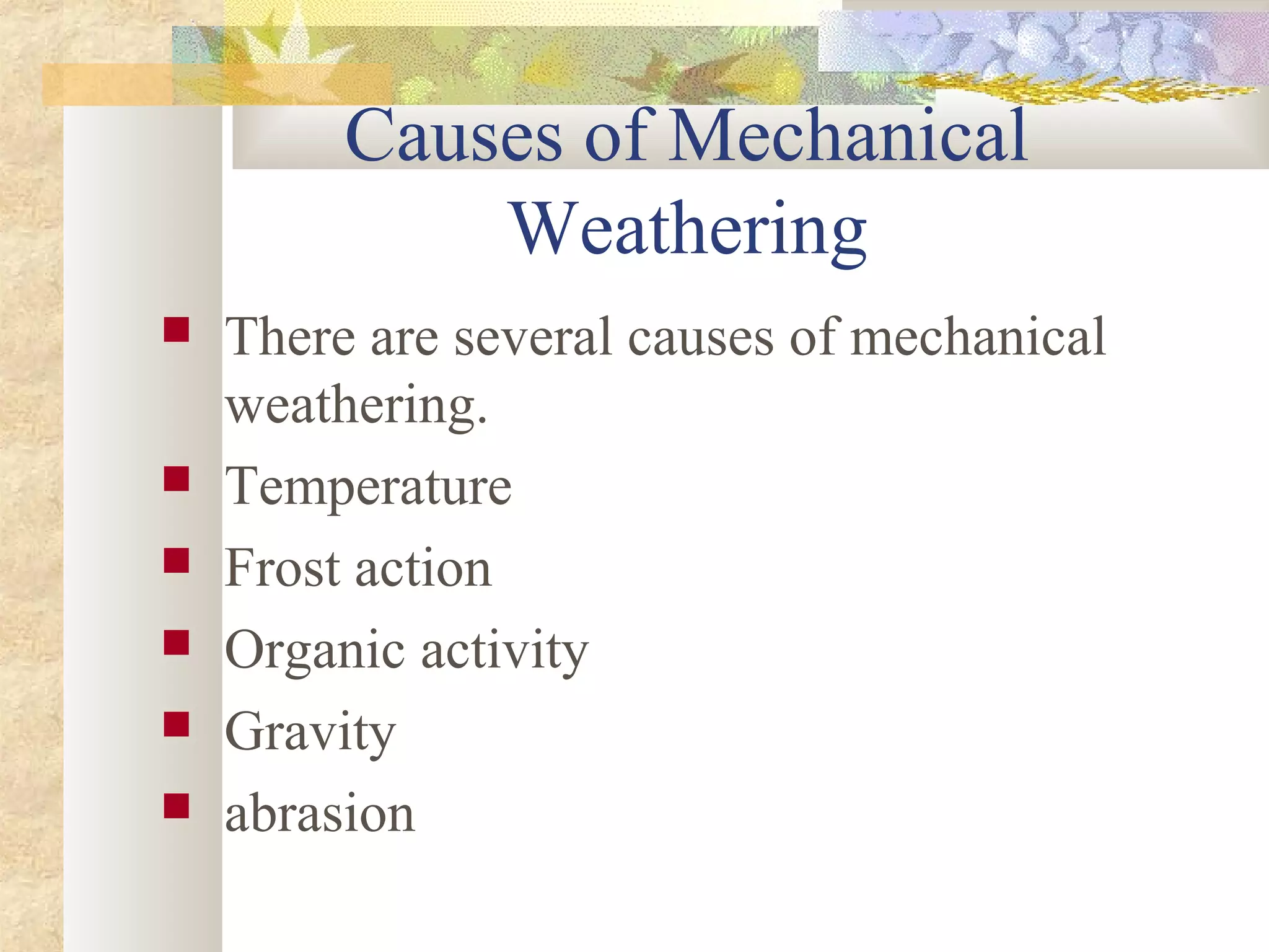 Weathering and soil formation | PPT