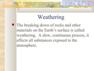 Weathering and soil formation | PPT