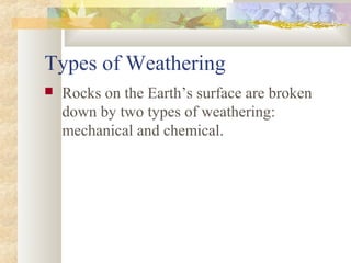Weathering and soil formation | PPT