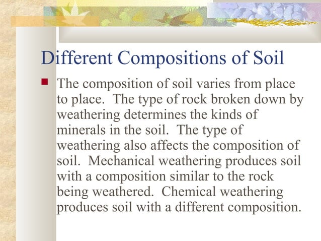 Weathering and soil formation | PPT