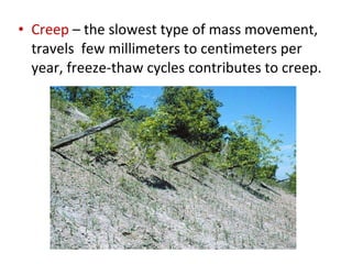 Weathering, erosion, and mass wasting | PPT