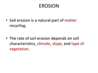 Weathering, erosion, and mass wasting | PPT