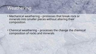 Comprehensive Overview of Weathering, Erosion, and Deposition Processes ...