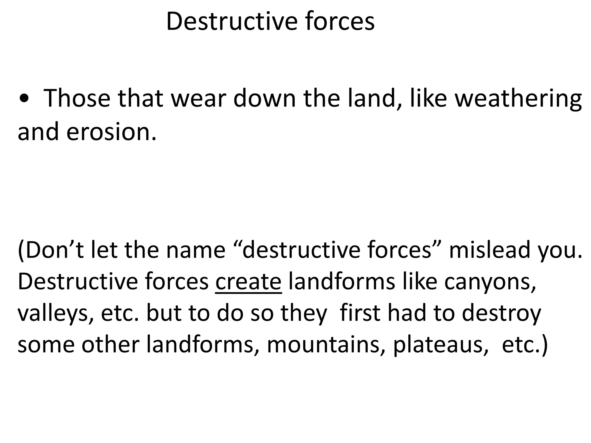 Weathering, erosion, deposition (teacher background) | PPTX