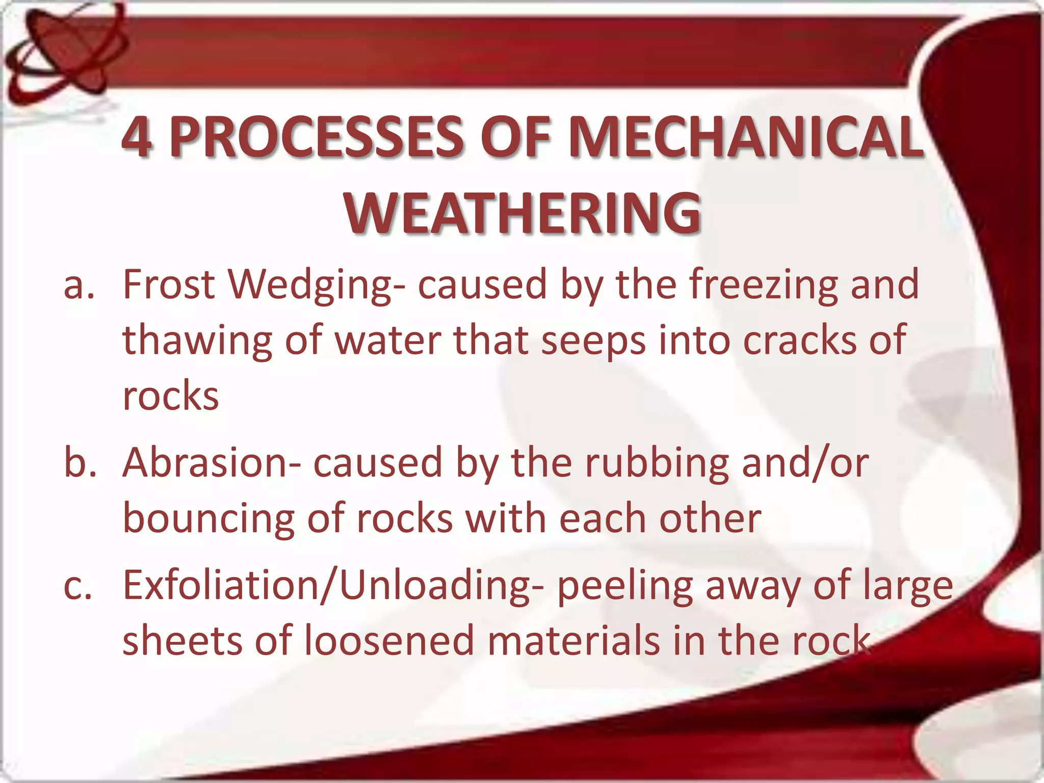 Weatheringerosion mass wasting | PPT