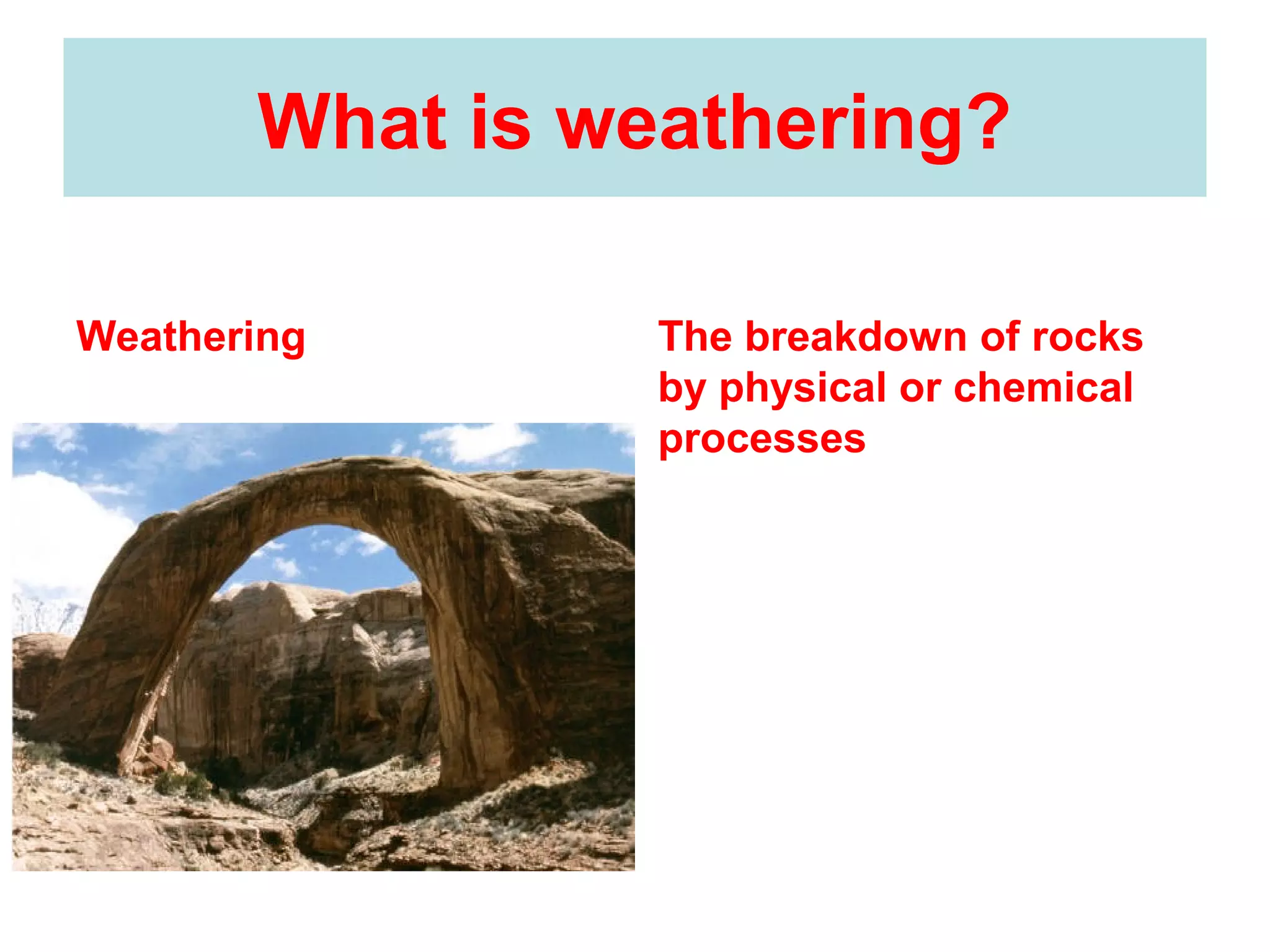 Weathering fill in the blank notes | PPT