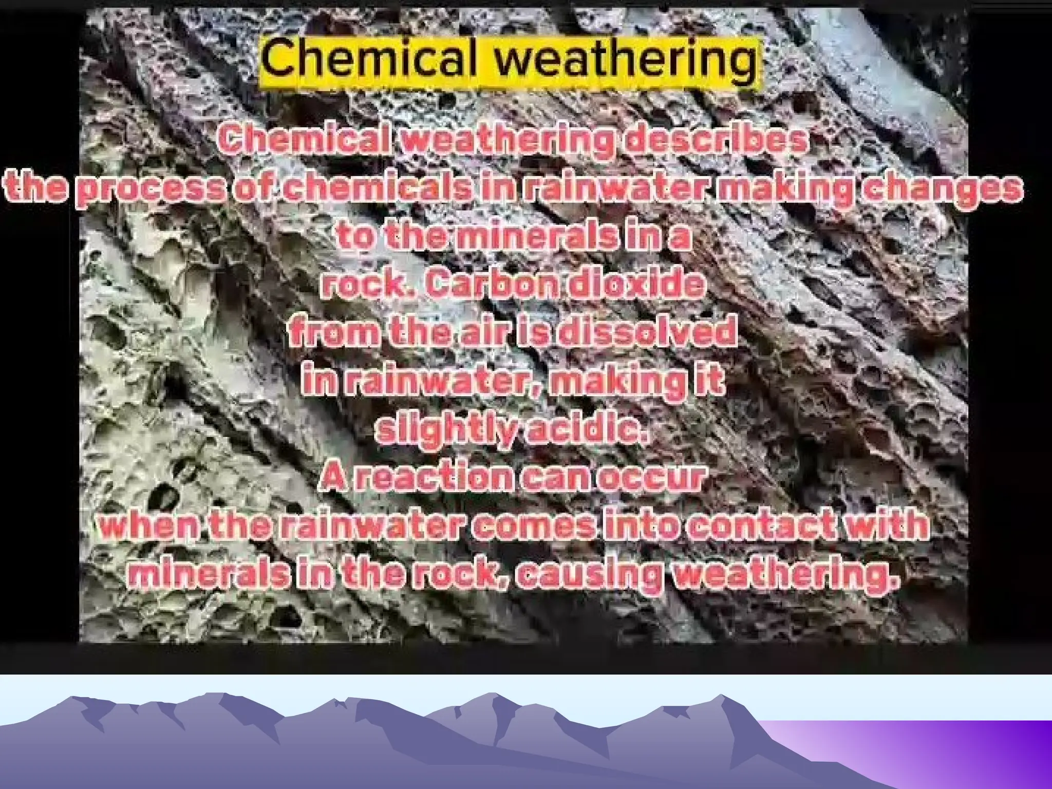 Weathering Lecture about the types and factors of weathering | PPT