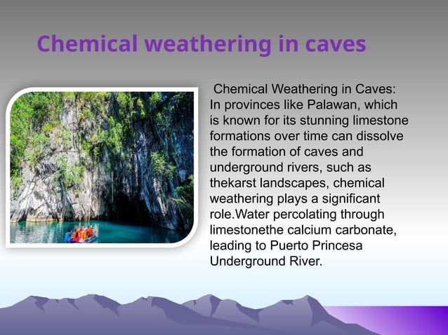 Weathering Lecture about the types and factors of weathering | PPT