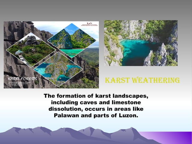 Weathering Lecture about the types and factors of weathering | PPT