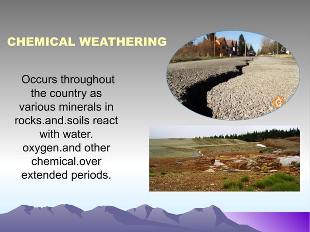 Weathering Lecture about the types and factors of weathering | PPT