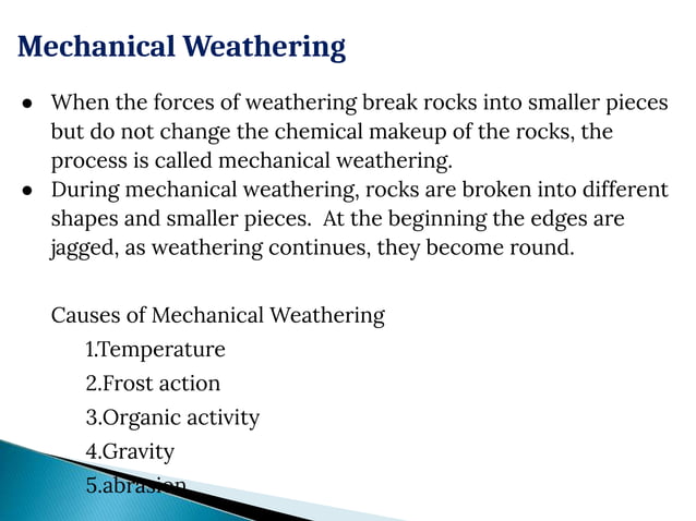 Weathering of rocks | PDF