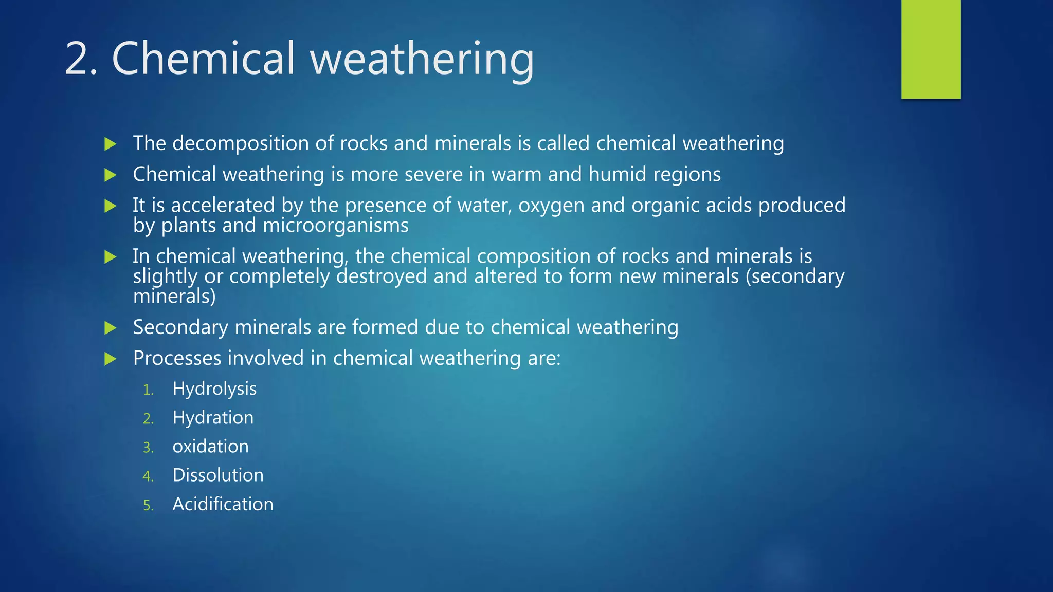 Weathering of rocks and minerals | PPTX