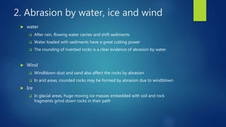Weathering of rocks and minerals | PPTX