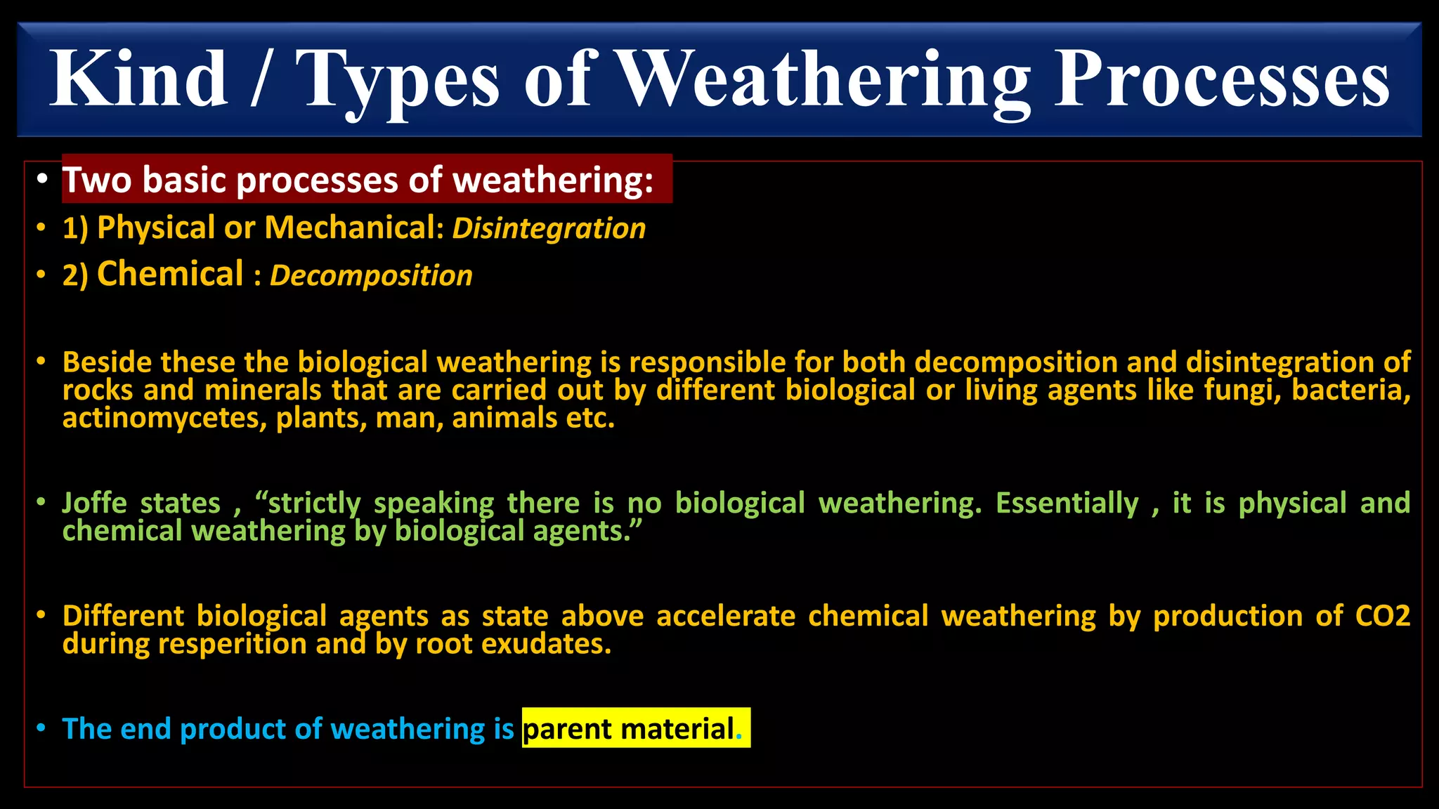weathering of Rocks and minerals.pptx