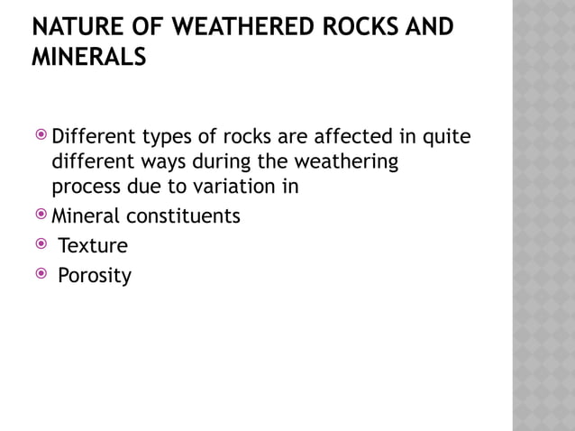 Different weathering mechanism of rocks by lichen | PPT