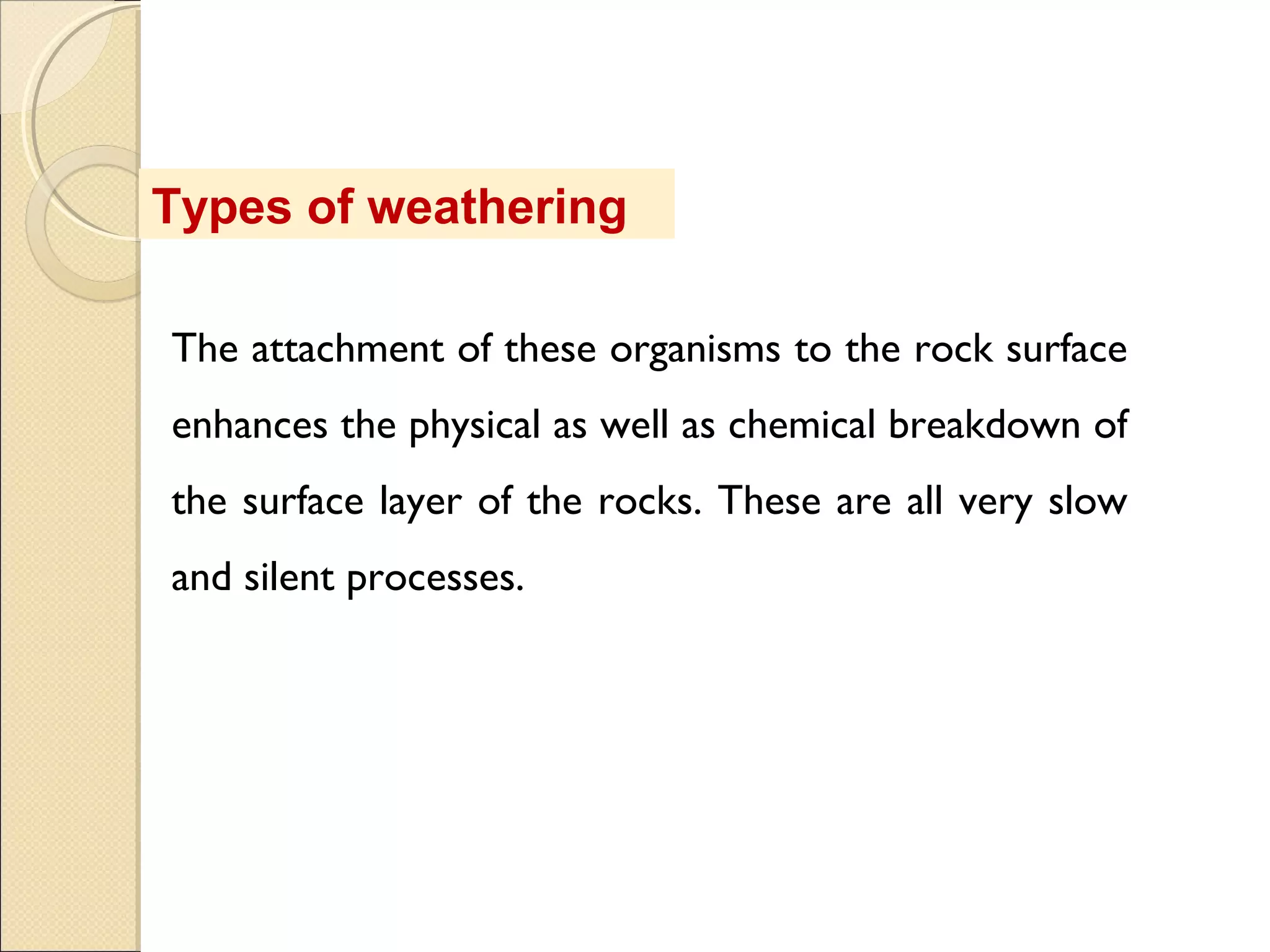 Weathering Processes | PPT | Geology | Science