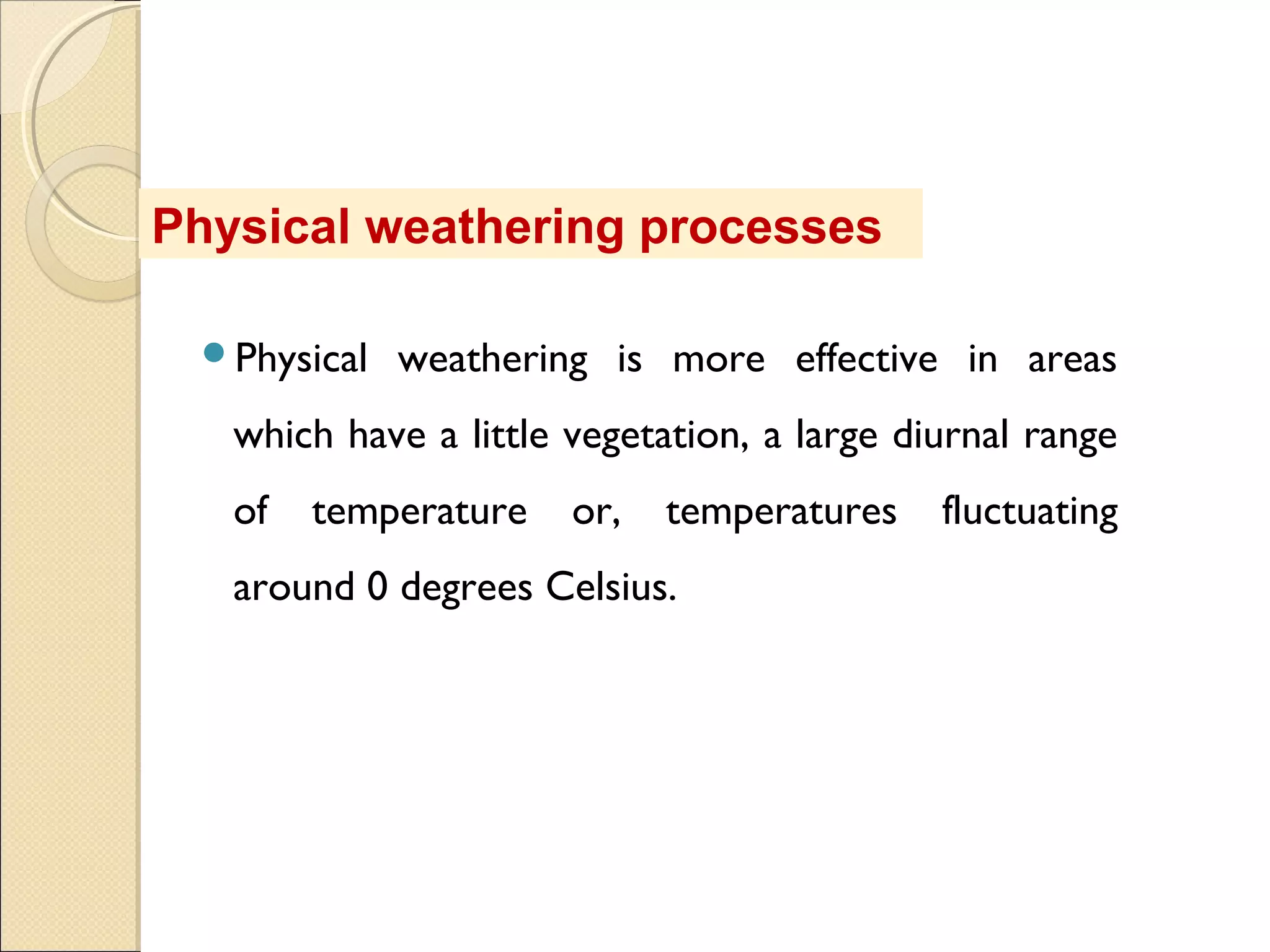 Weathering Processes | PPT | Geology | Science