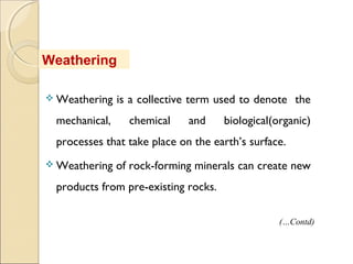 Weathering Processes | PPT