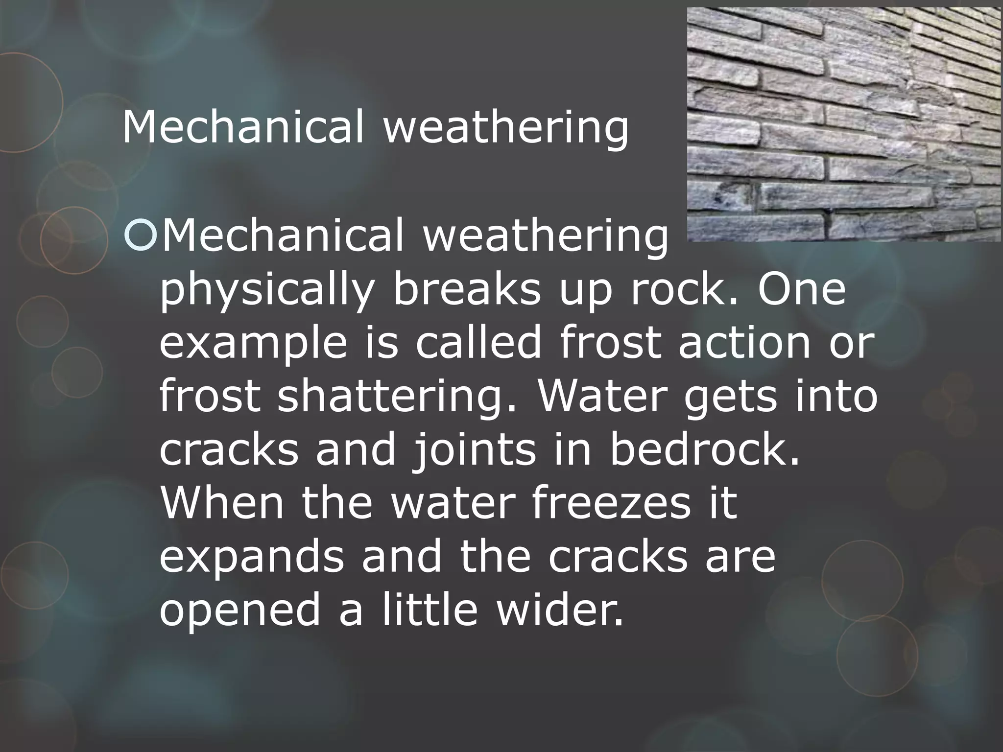 Weathering project 1 | PPTX | Geology | Science