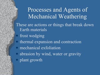 Weathering rev | PPT | Geology | Science